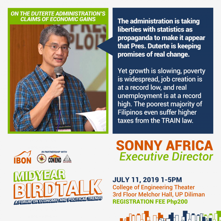On the Duterte administration’s claims of economic gains – IBON Foundation