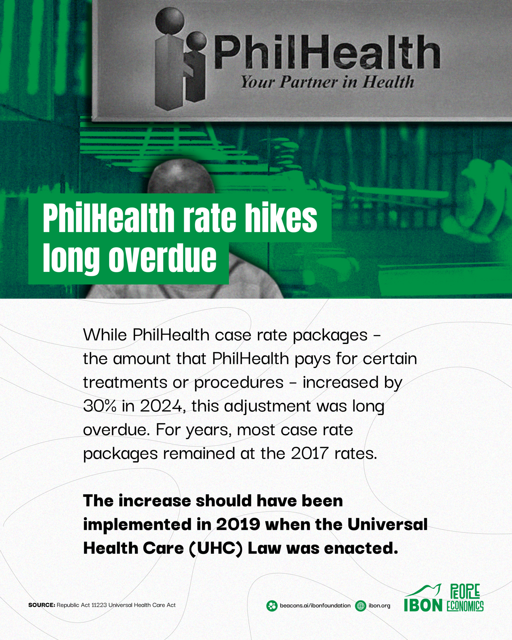 PhilHealth rate hikes long overdue – IBON Foundation